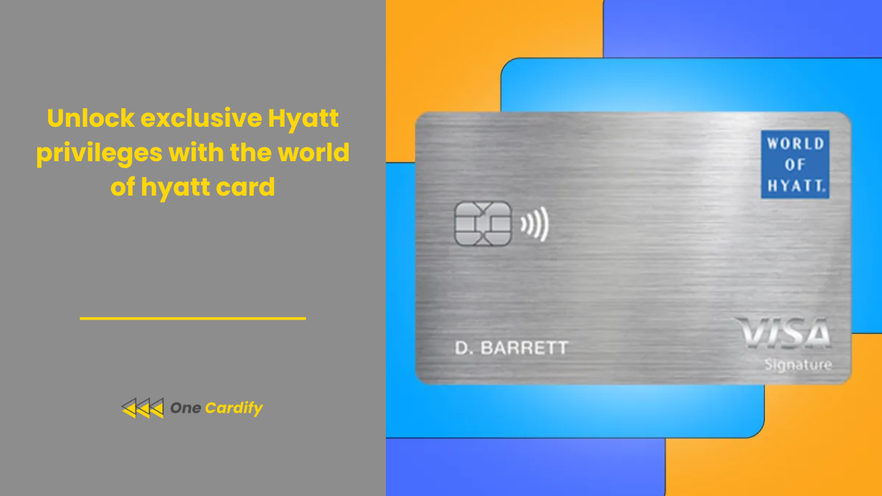Unlock exclusive Hyatt privileges with the world of hyatt card - One ...